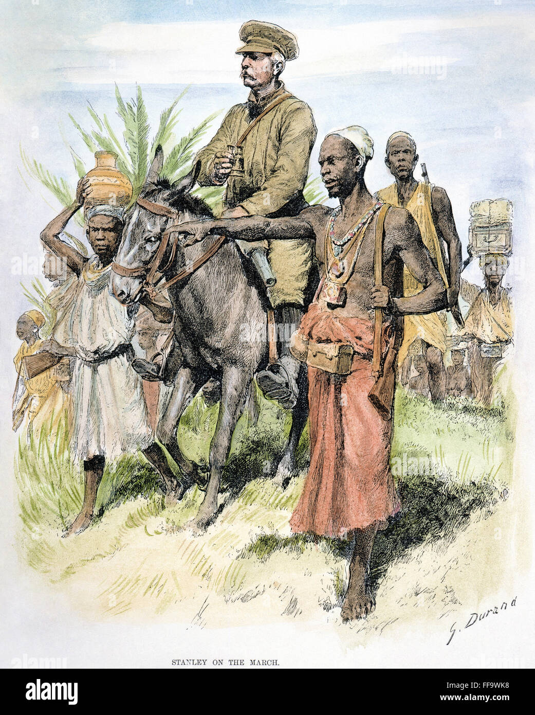 HENRY MORTON STANLEY /n(1841-1904) and Sidi Mubarak Bombay (1820-1885 ...