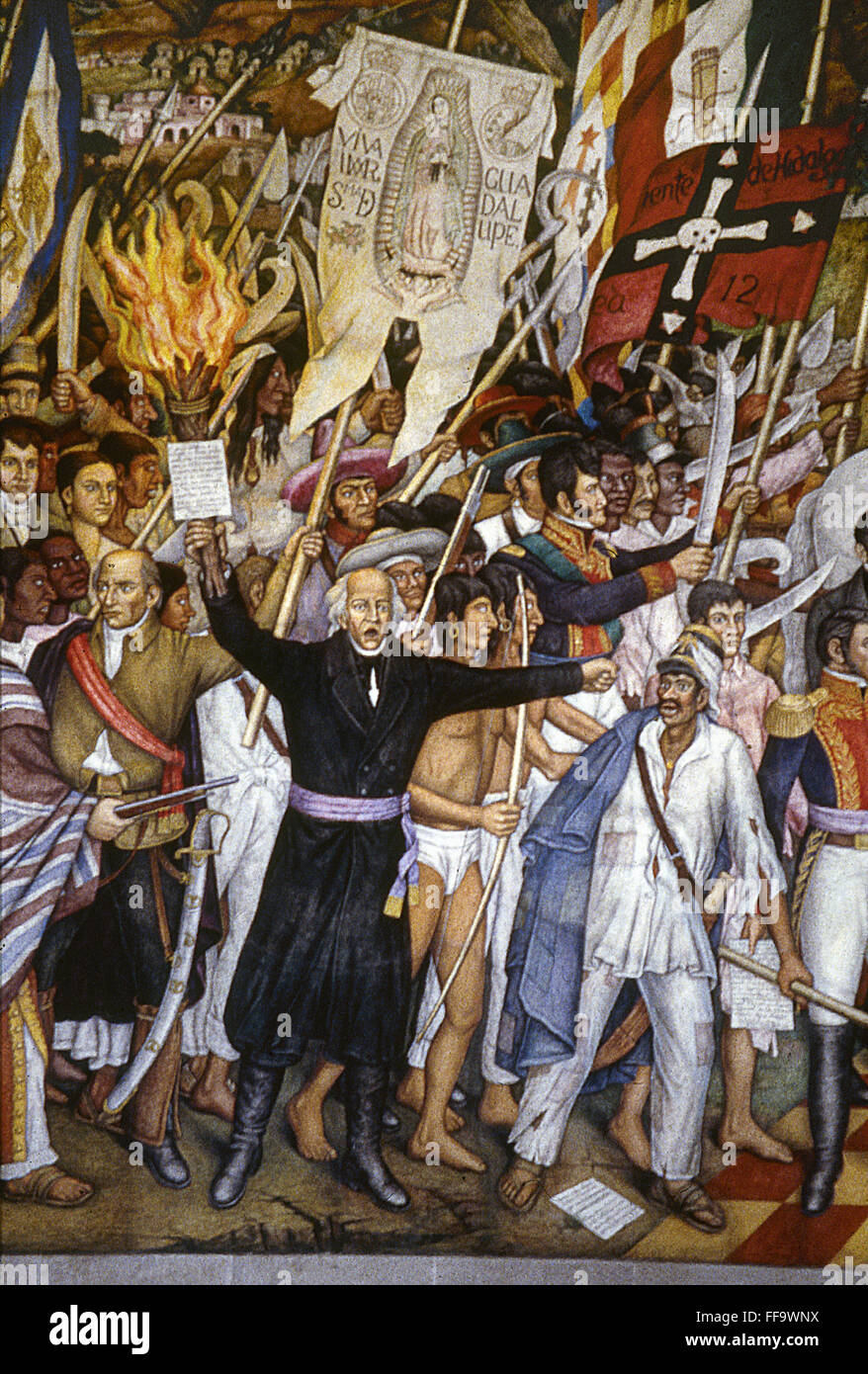 MEXICO: 1810 REVOLUTION. /n'The Cry of Dolores,' Miguel Hidalgo's call ...