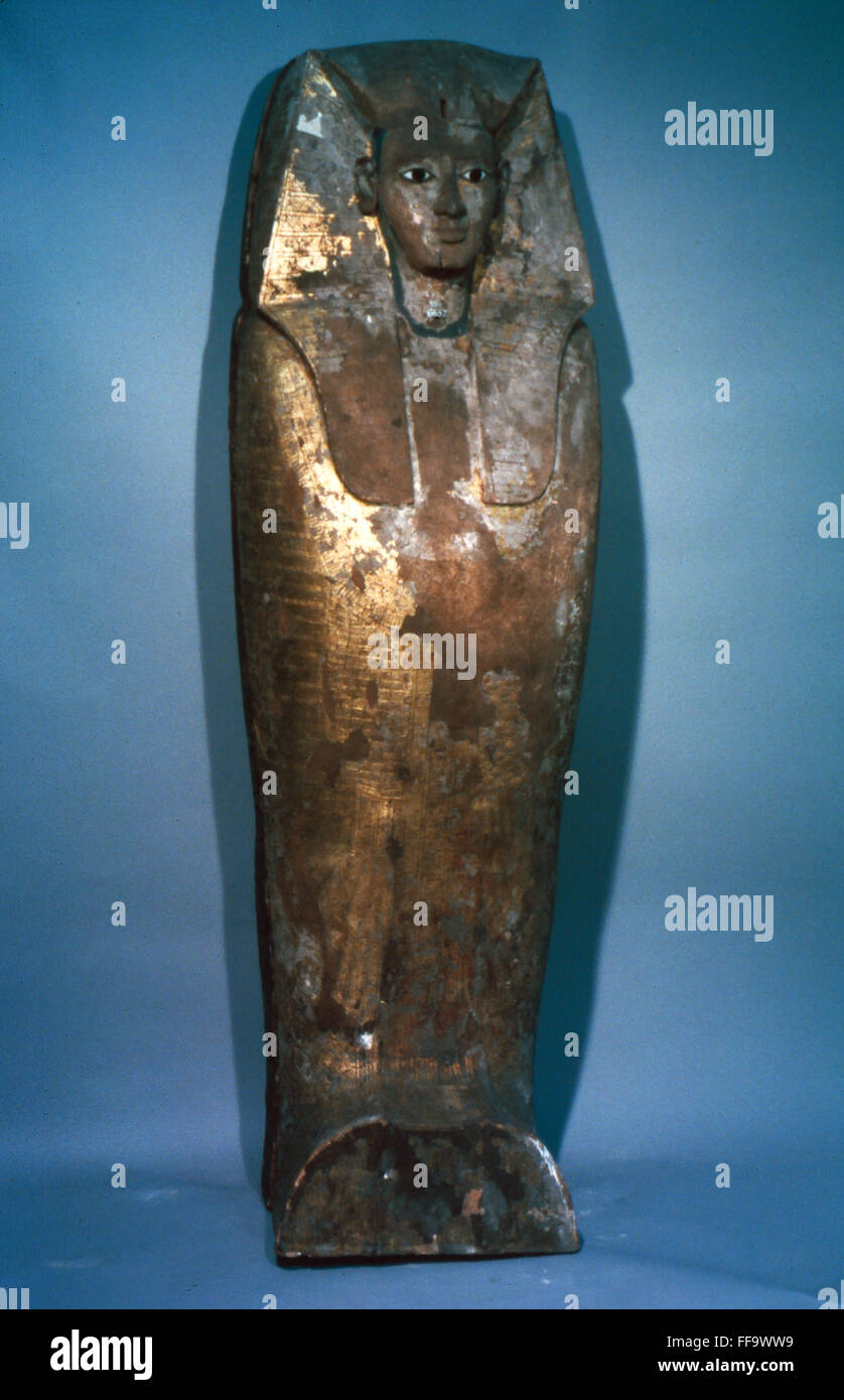 EGYPTIAN COFFIN, 1600 B.C. /nCoffin of King Inyotef. 17th Dynasty ...