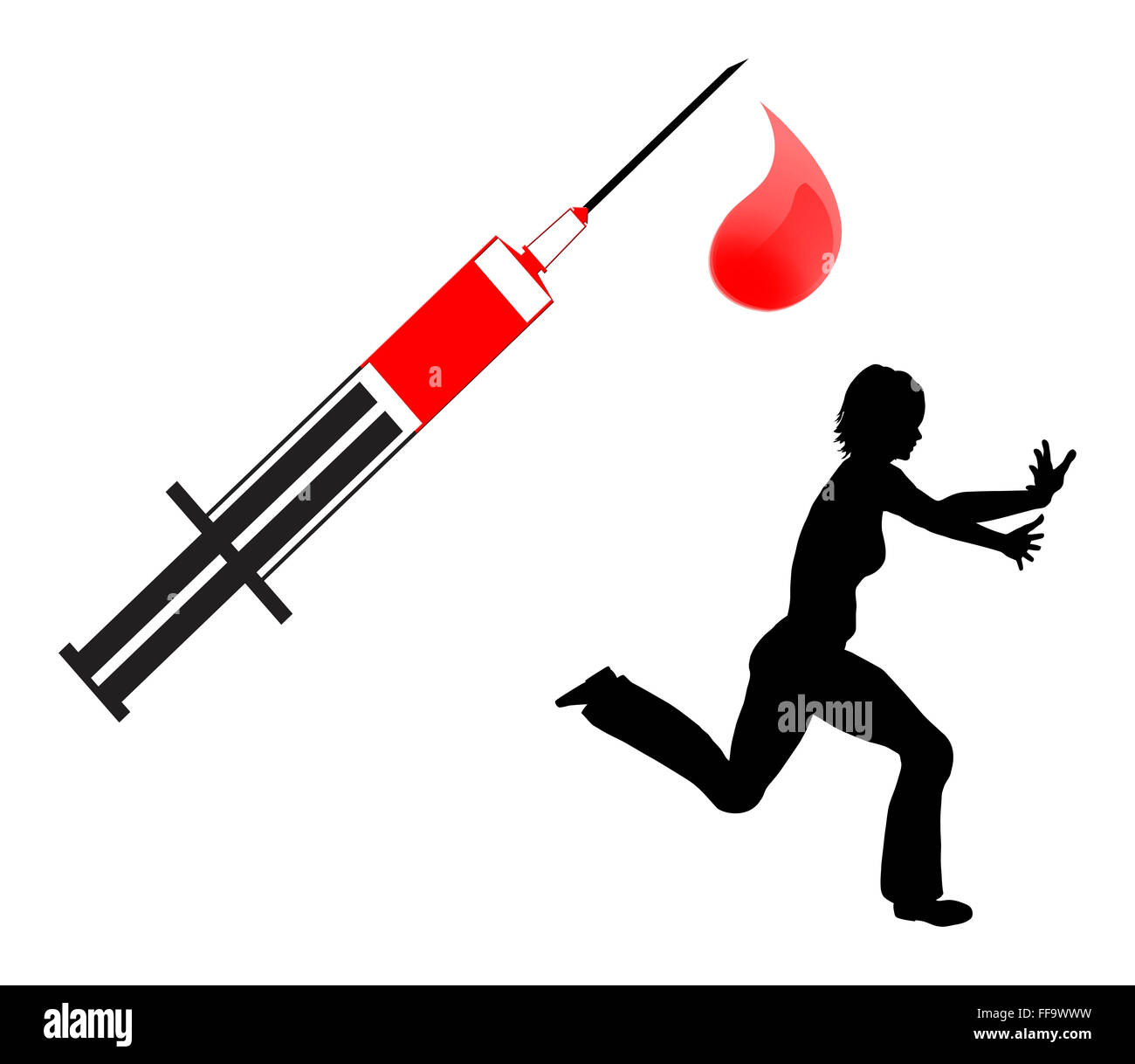 Fear of Blood Stock Photo - Alamy