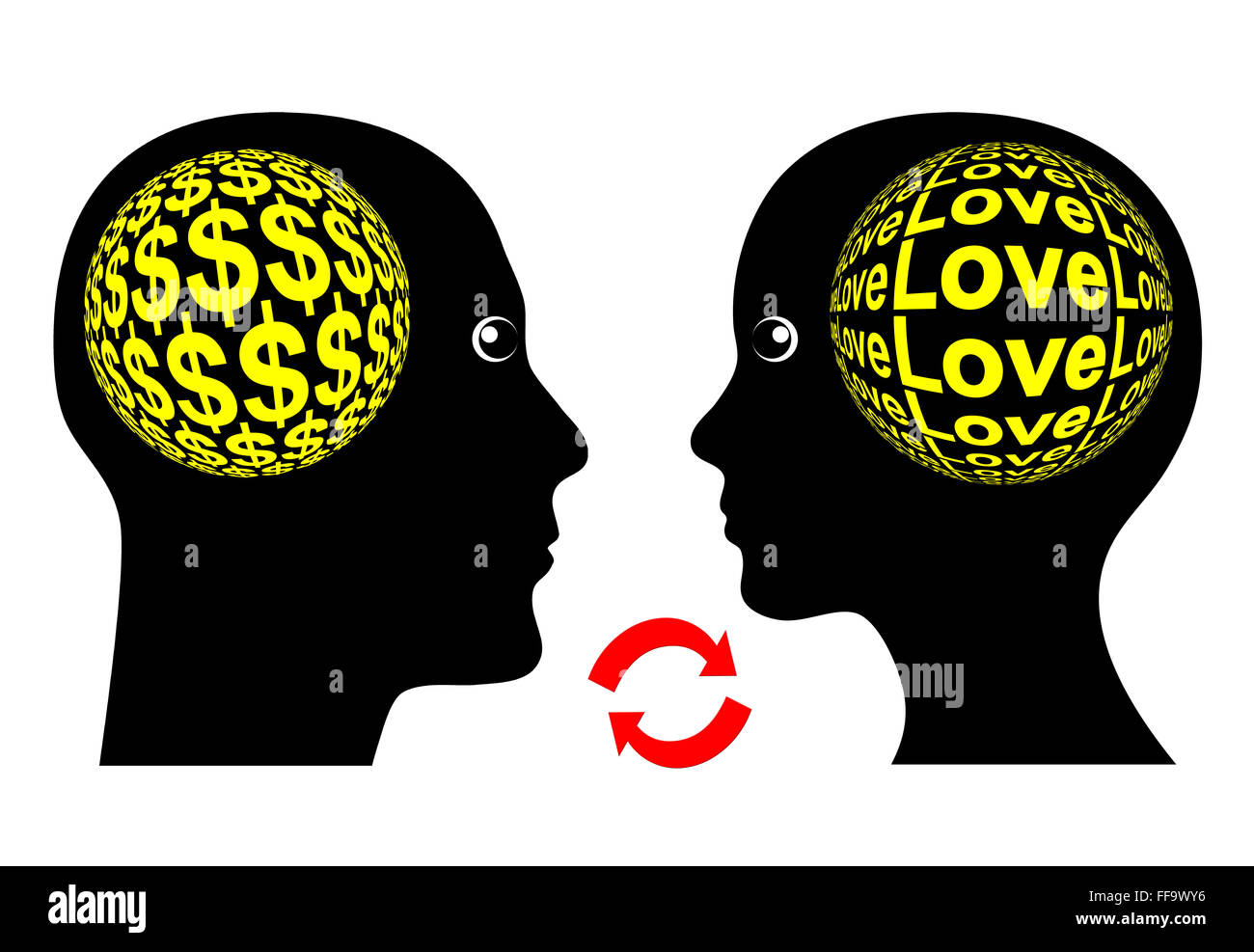 Love and Money Stock Photo - Alamy
