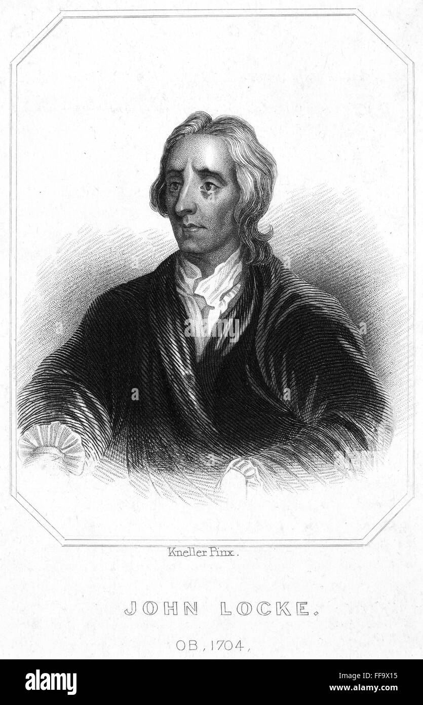 JOHN LOCKE (1632-1704). /nEnglish philosopher. Line and stipple ...