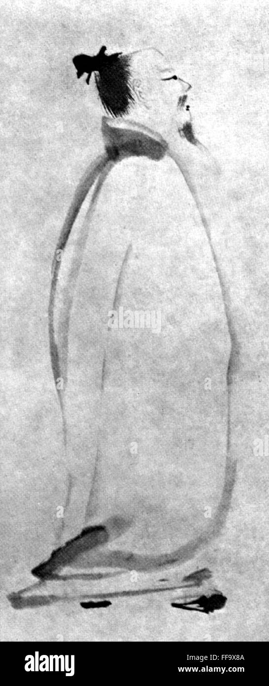 LI PO (701-762). /nChinese poet. Li Po chanting a poem. Painting by ...