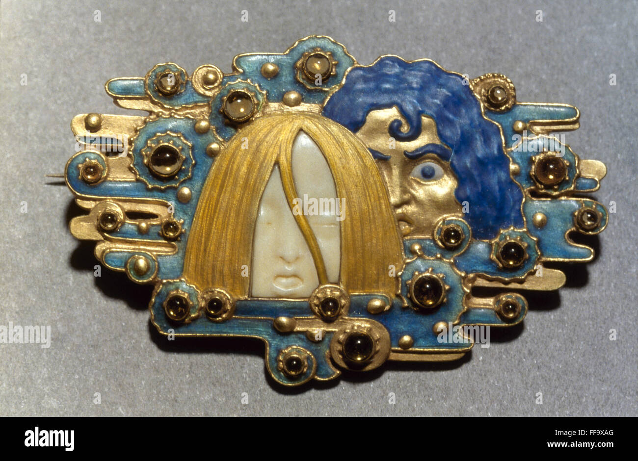 FRANCE: ENAMEL BROOCH, 1900. /n'Apparition,' brooch, 1900, by Vever ...