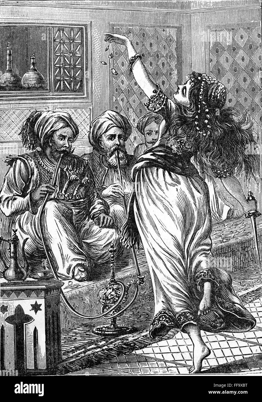 ALI BABA AND 40 THIEVES./nMorgiana performs the 'dagger dance' before ...