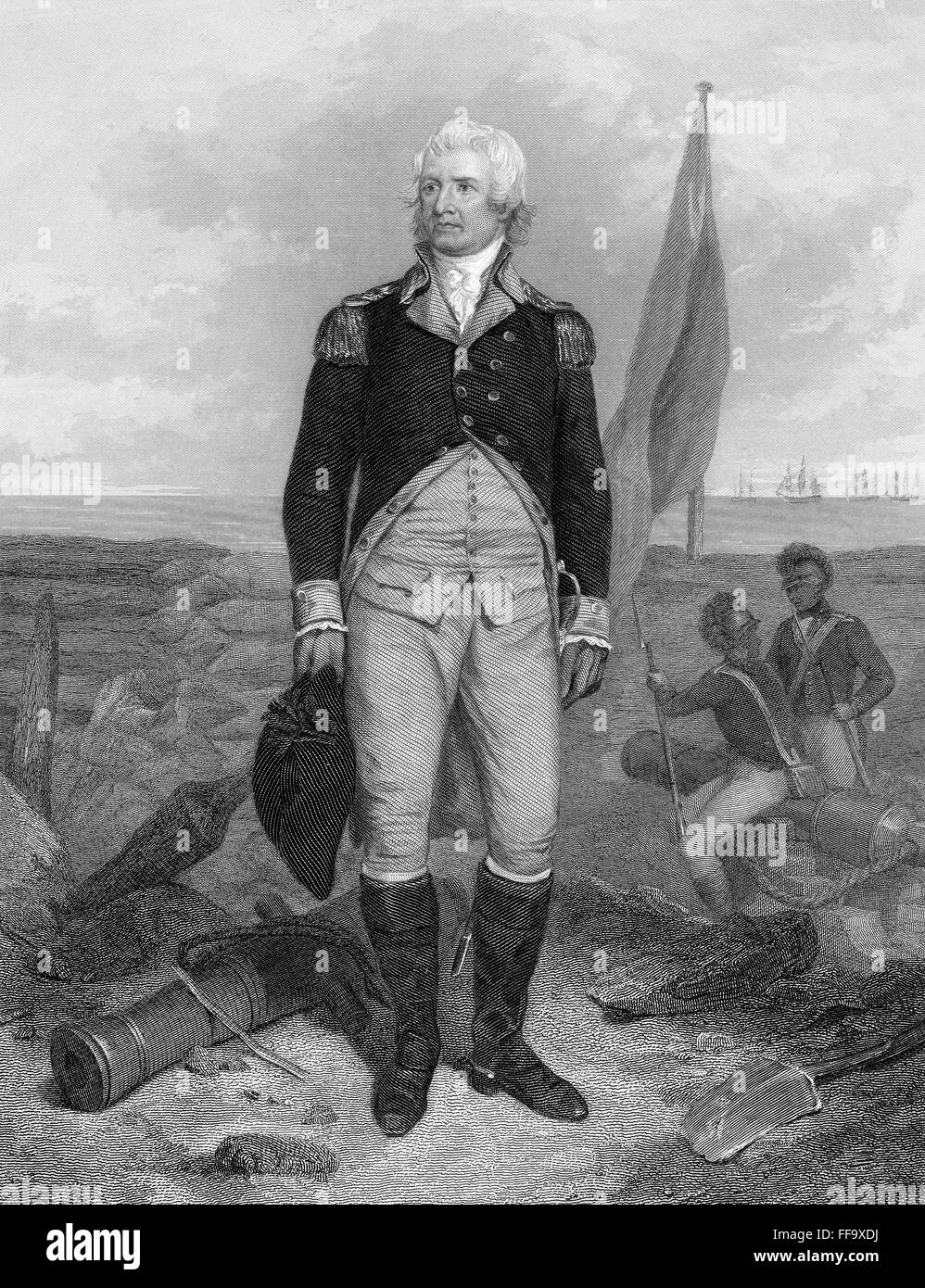 WILLIAM MOULTRIE /n(1730-1805). American Revolutionary general. Steel ...