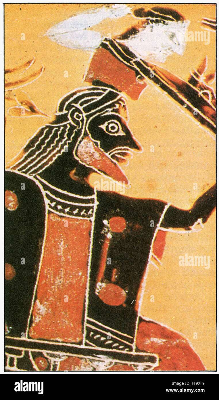 BIRTH OF ATHENA. /nThe birth of Athena from the head of her father ...