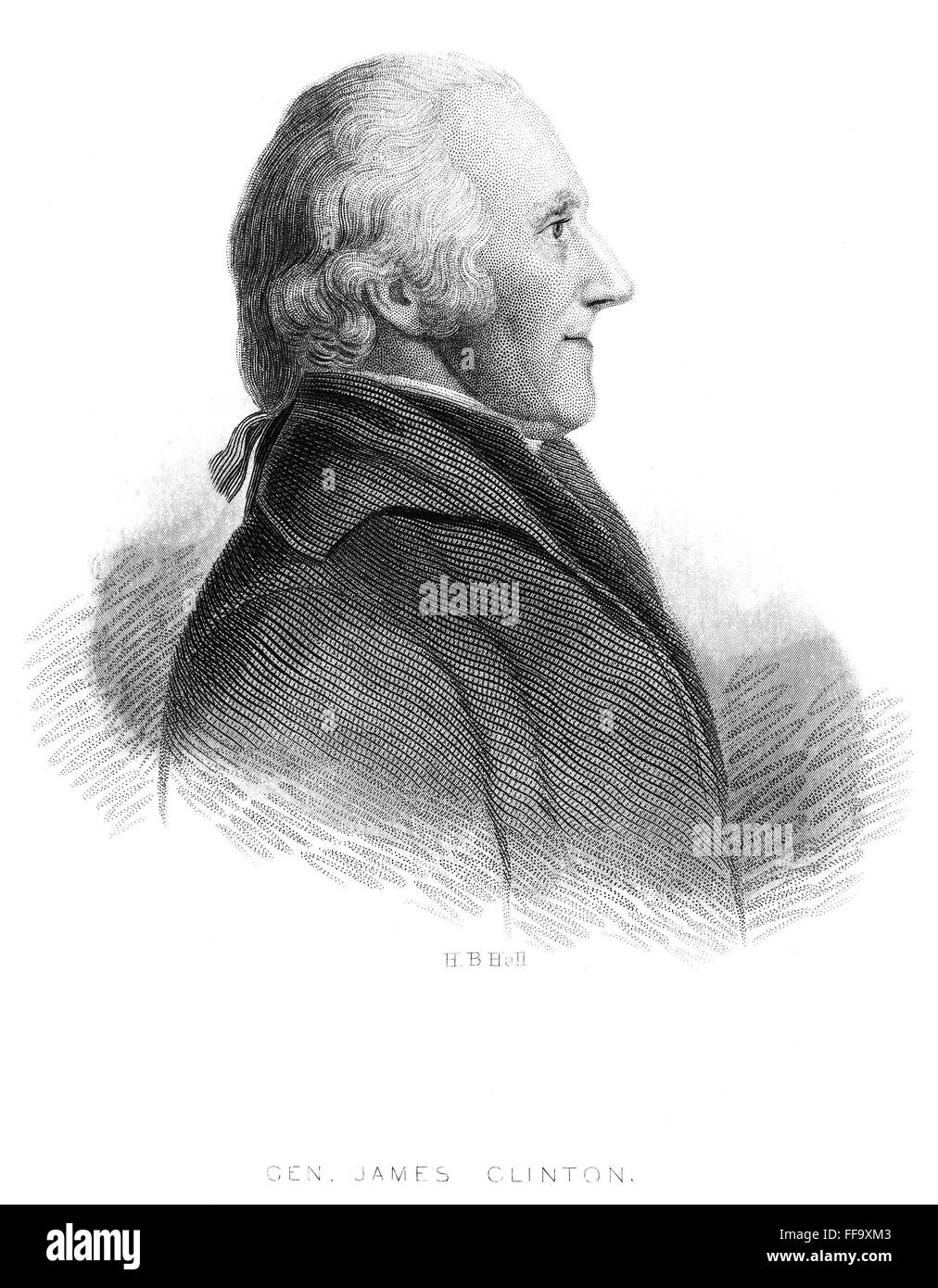 JAMES CLINTON (1733-1812). /nAmerican soldier. Steel engraving ...