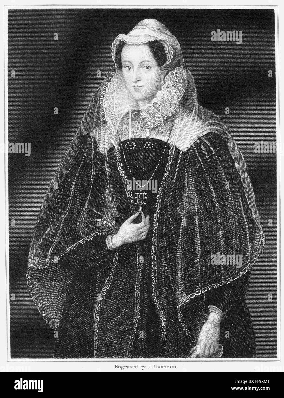 MARY, QUEEN OF SCOTS /n(1542-1587). Mary Stuart, Queen of Scotland ...