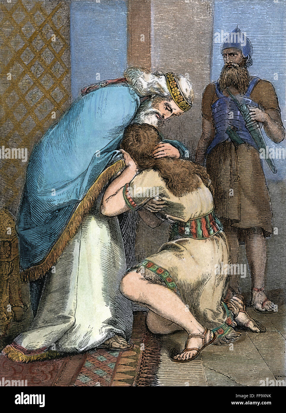 DAVID & ABSALOM. /nJoab brings the rebellious Absalom to his father ...