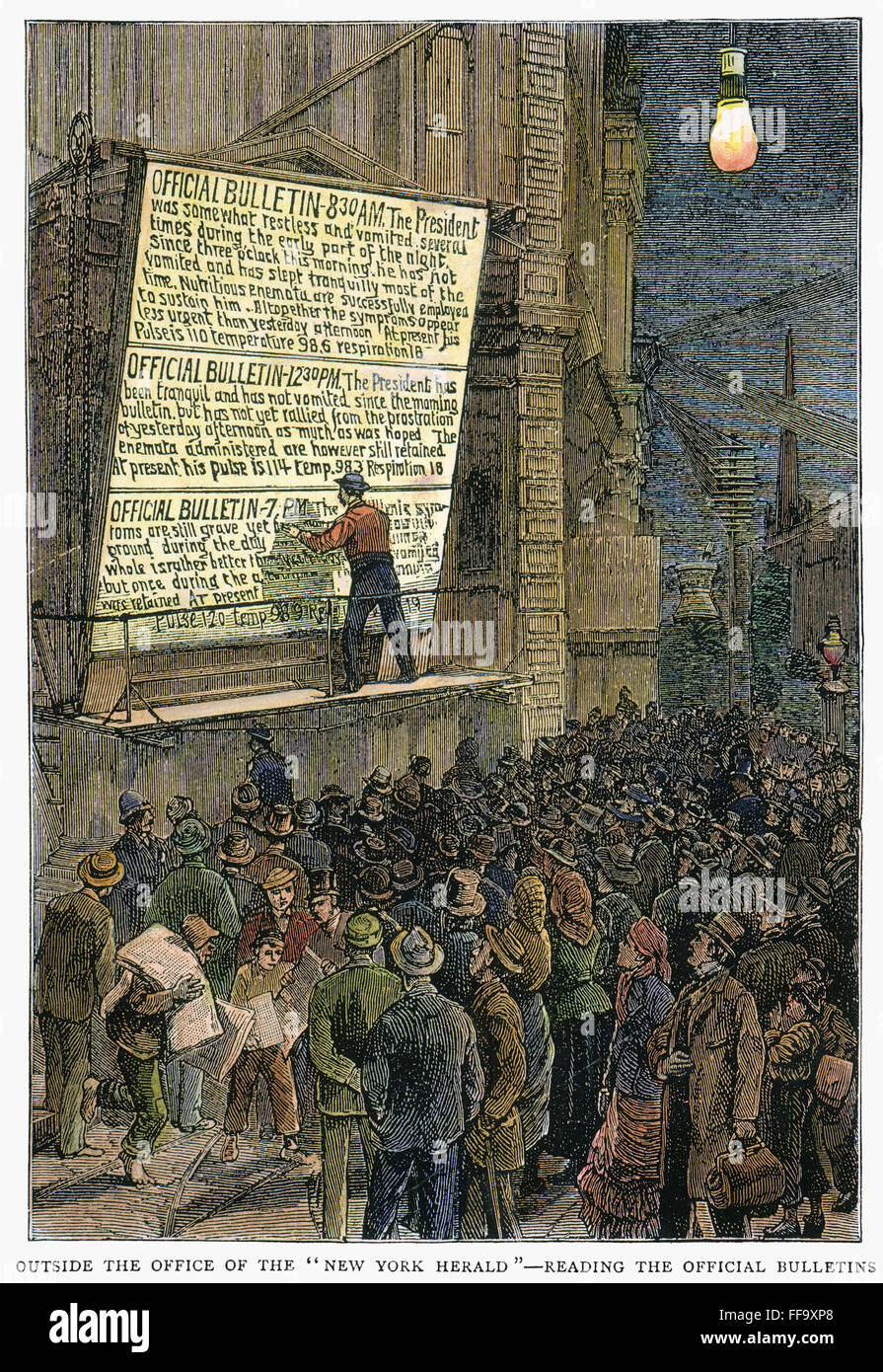 J. GARFIELD: ASSASSINATION. /nBulletins posted outside the office of ...