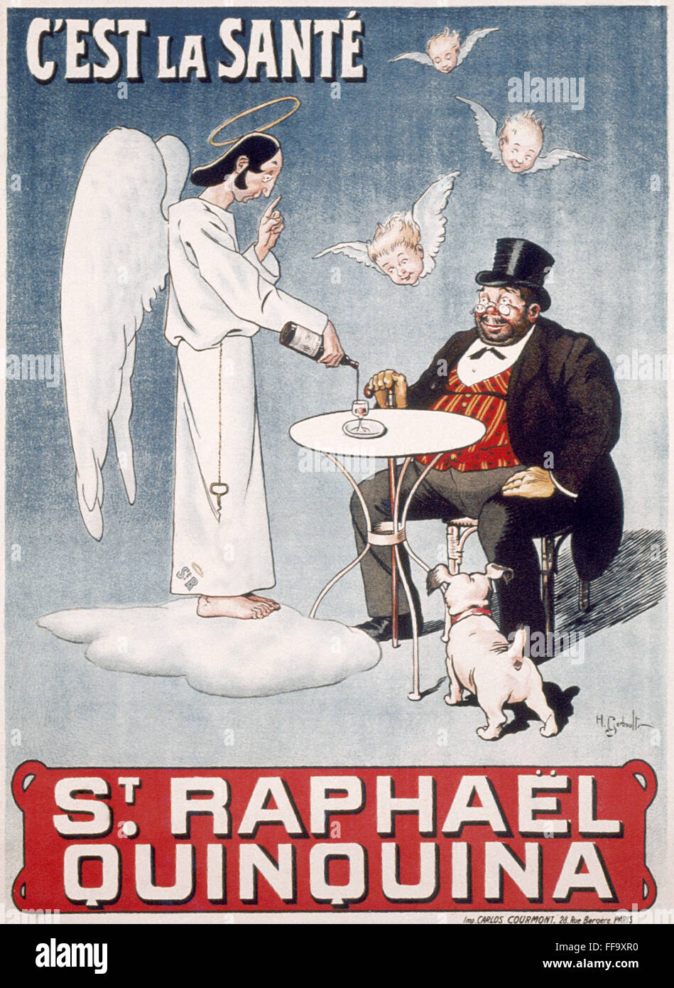 FRENCH ALCOHOL AD, c1900. /nFrench advertisement, c1900, for St Raphael ...