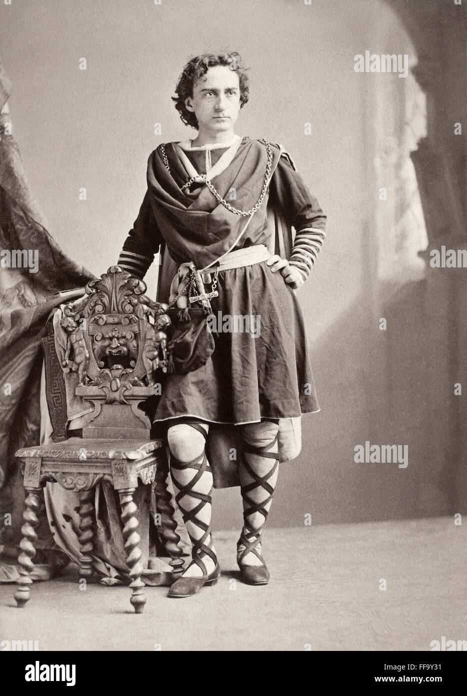 EDWIN BOOTH (1833-1893). /nAmerican actor. Photographed in the role of ...