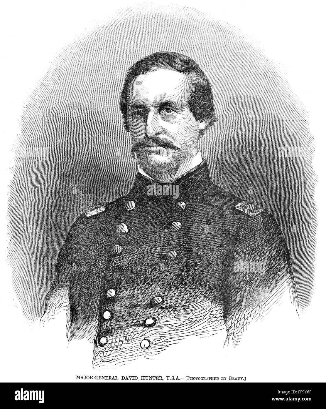 DAVID HUNTER (1802-1886). /nAmerican army officer. Wood engraving, 1863 ...