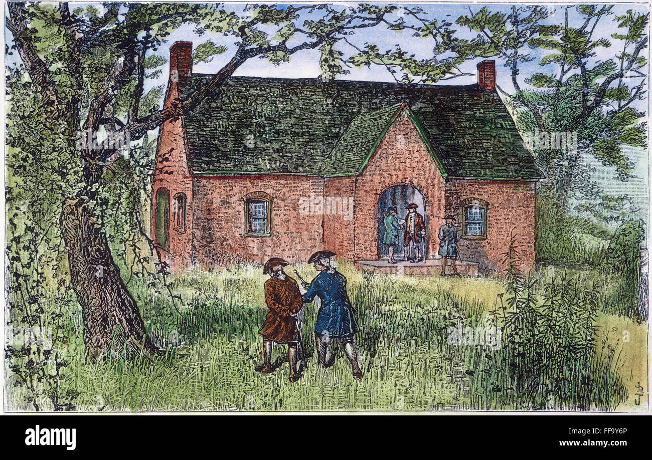 CONTINENTAL CONGRESS, 1783. /nThe building in which the Continental ...