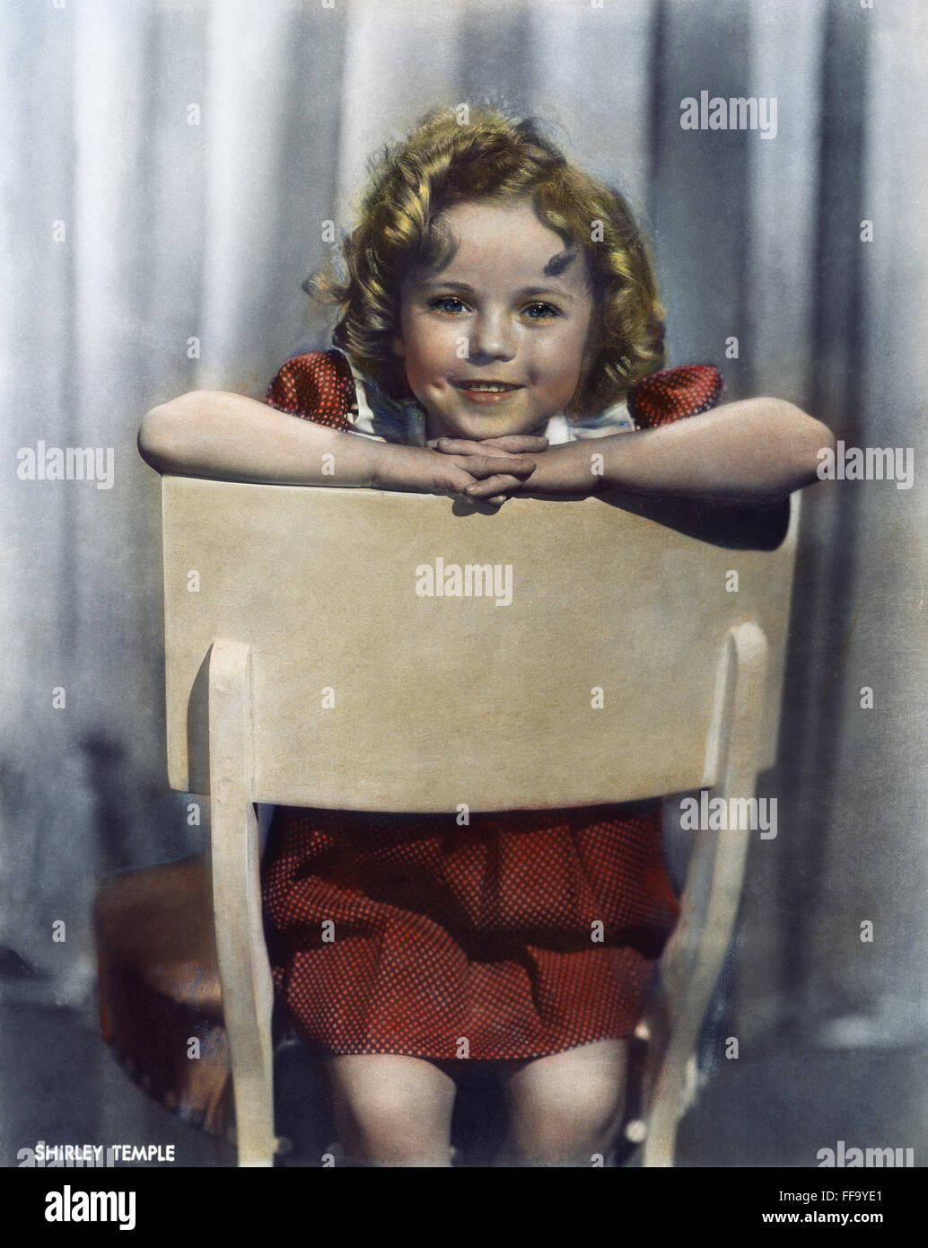 SHIRLEY TEMPLE (1928-2014). /nAmerican child actress. Oil over a ...
