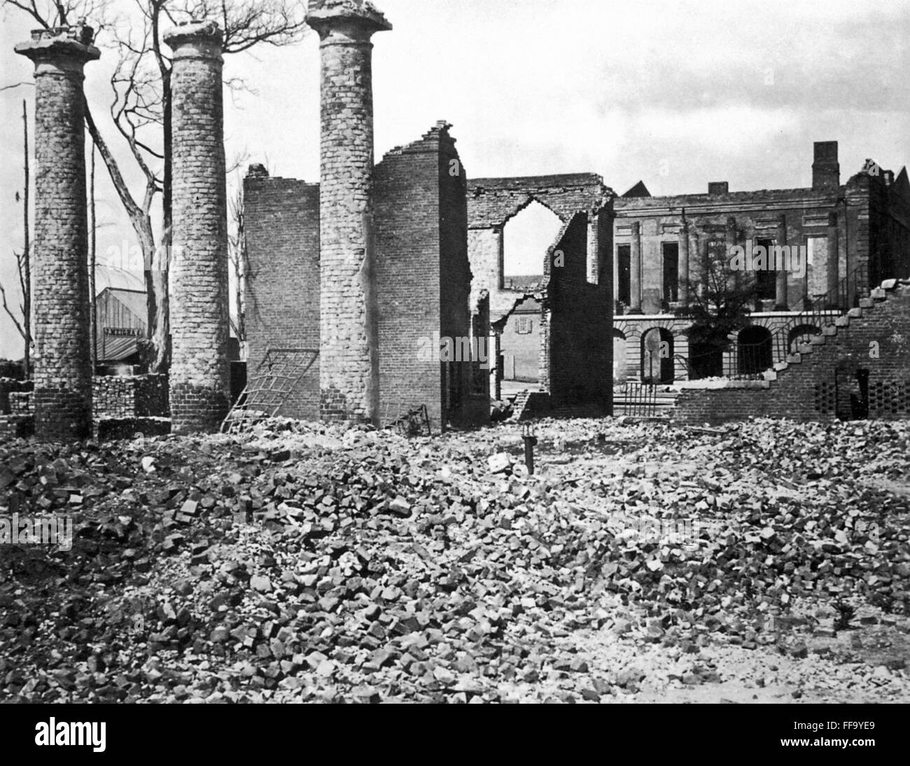 CIVIL WAR: COLUMBIA RUINS. /nRuins in Columbia, capital of South ...