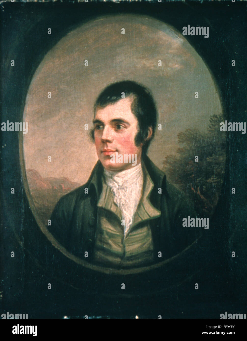 ROBERT BURNS (1759-1796). /nScottish poet. Oil on canvas, 1787, by ...