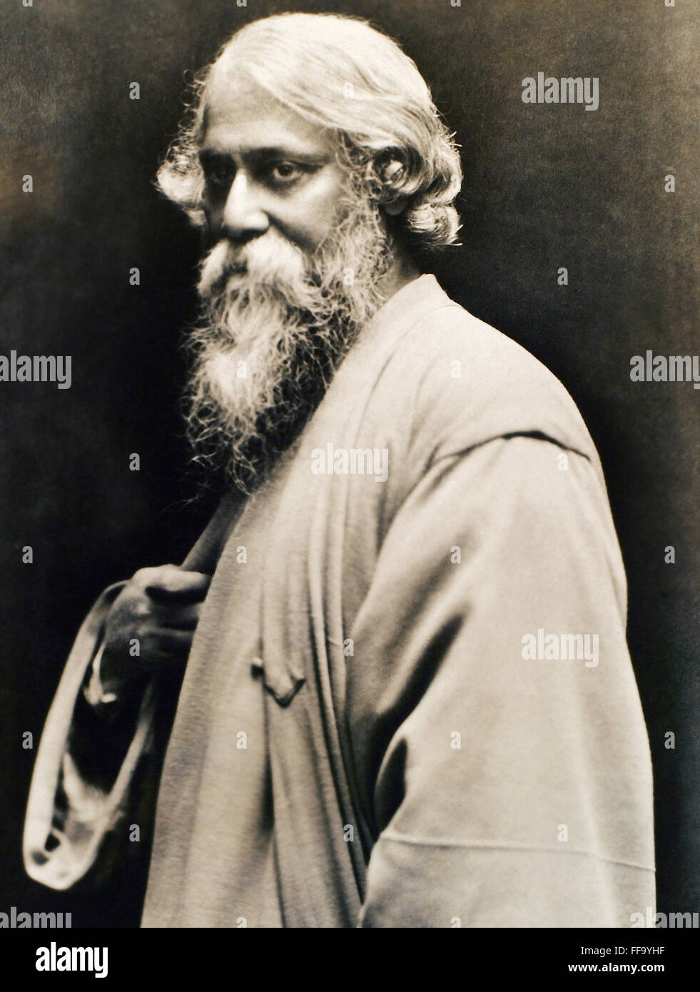 RABINDRANATH TAGORE /n(1861-1941). Hindu artist, philosopher and writer ...