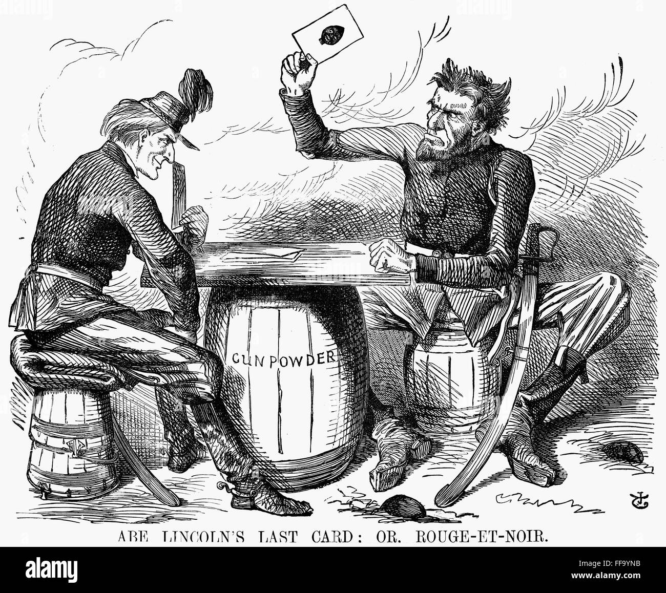 LINCOLN CARTOON, 1862. /nCartoon by John Tenniel on President Abraham ...