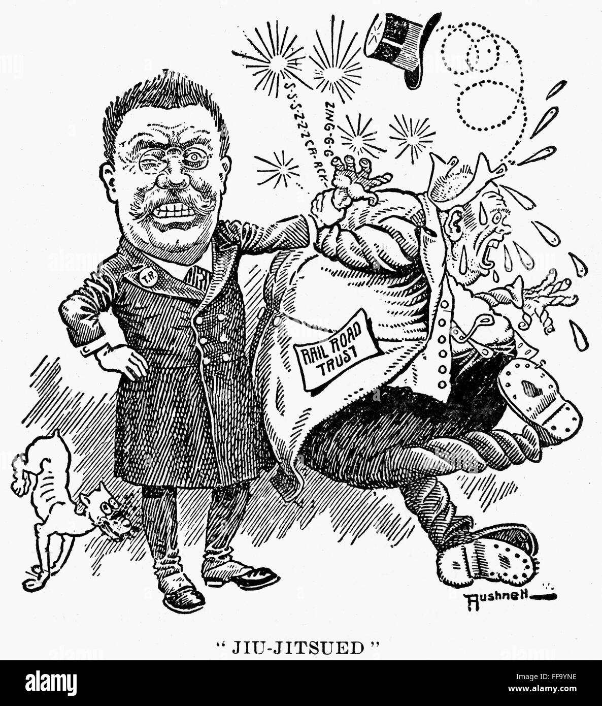 ROOSEVELT CARTOON, c1906. /nCartoon, c1906, of Theodore Roosevelt, from ...