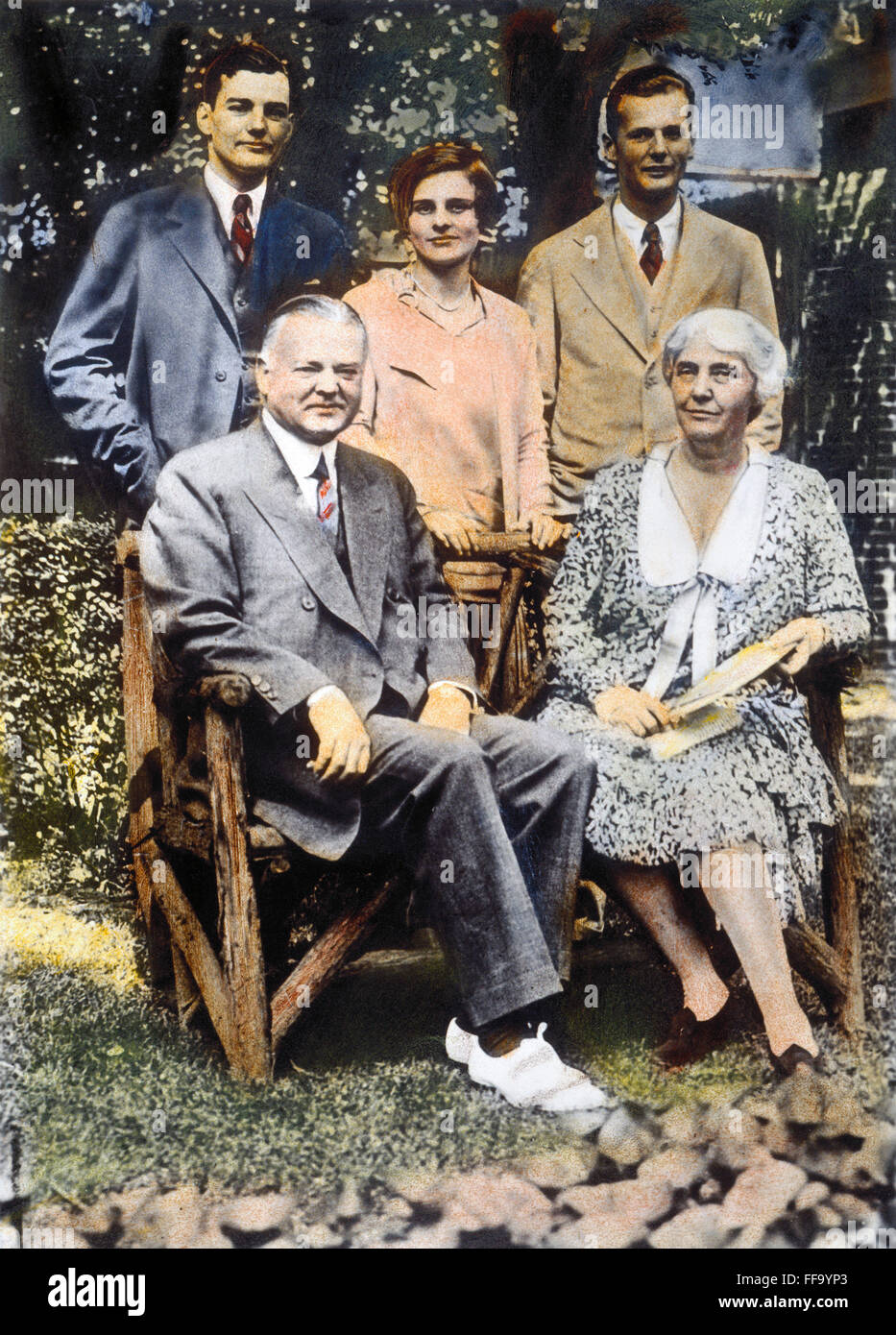H. HOOVER AND FAMILY /nPresident and Mrs. Herbert Clark Hoover with ...