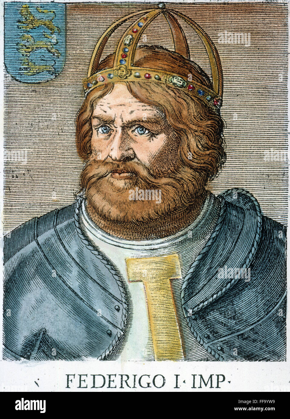FREDERICK I (1123?-1190). /nKnown as Frederick Barbarosa. Holy Roman ...