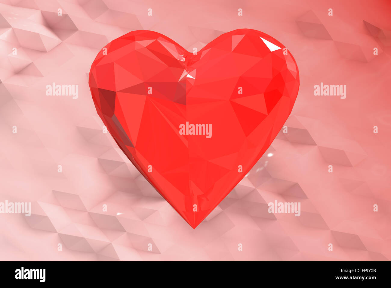 Human heart low poly hi-res stock photography and images - Alamy