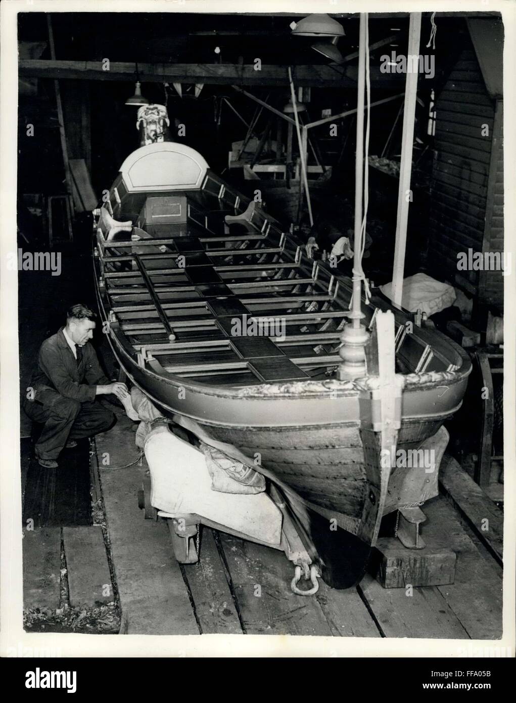 Restored old barge made for a queen hi-res stock photography and images ...