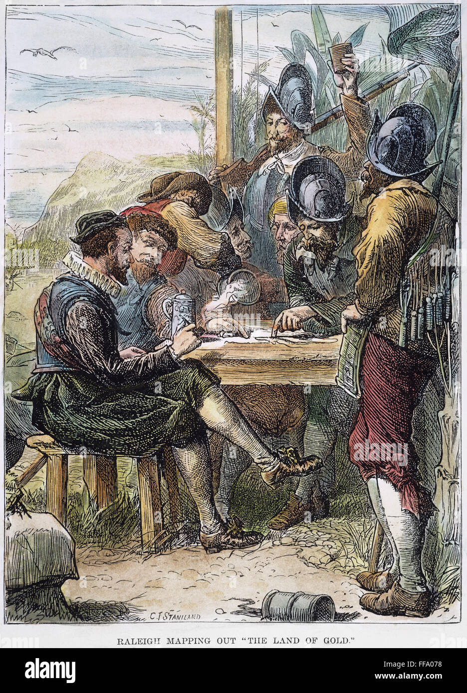 SIR WALTER RALEIGH /n(1552-1618). English adventurer, courtier, and ...