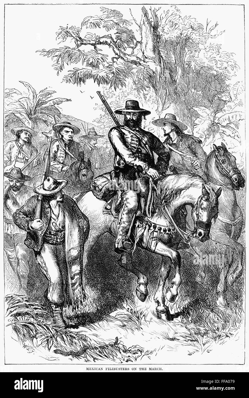 TEXAS: MEXICAN FILIBUSTERS. /nMexican filibusters, or freebooters, on ...