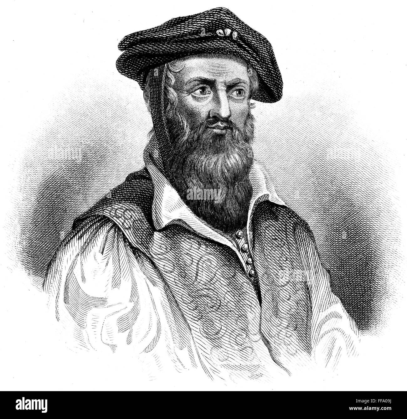 KONRAD VON GESNER /n(1516-1565). Swiss naturalist. Steel engraving ...