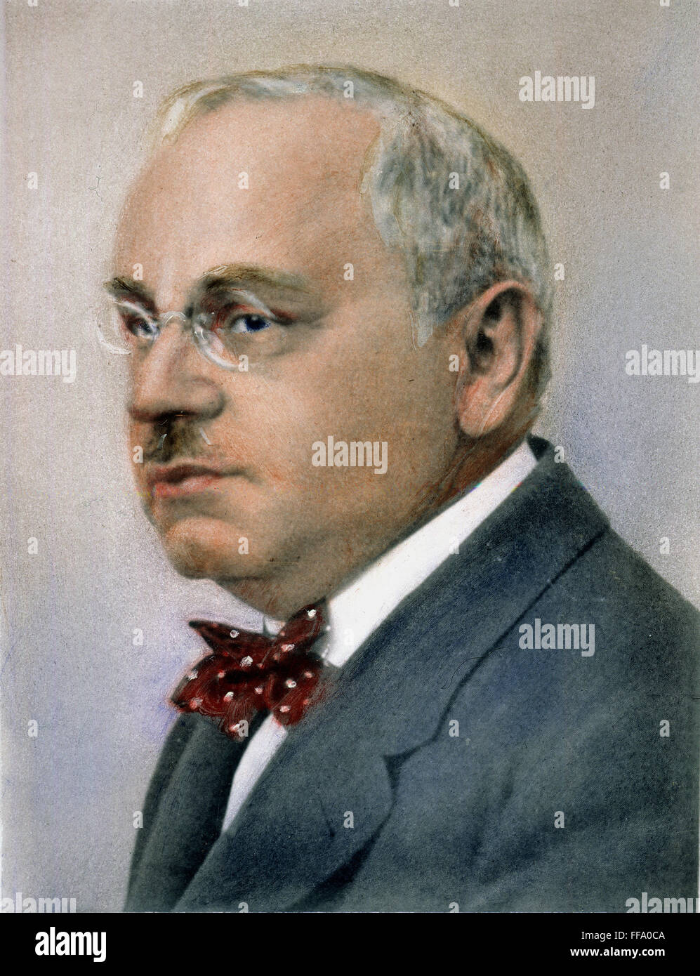 ALFRED ADLER (1870-1927). /nAustrian psychologist. Oil over a ...
