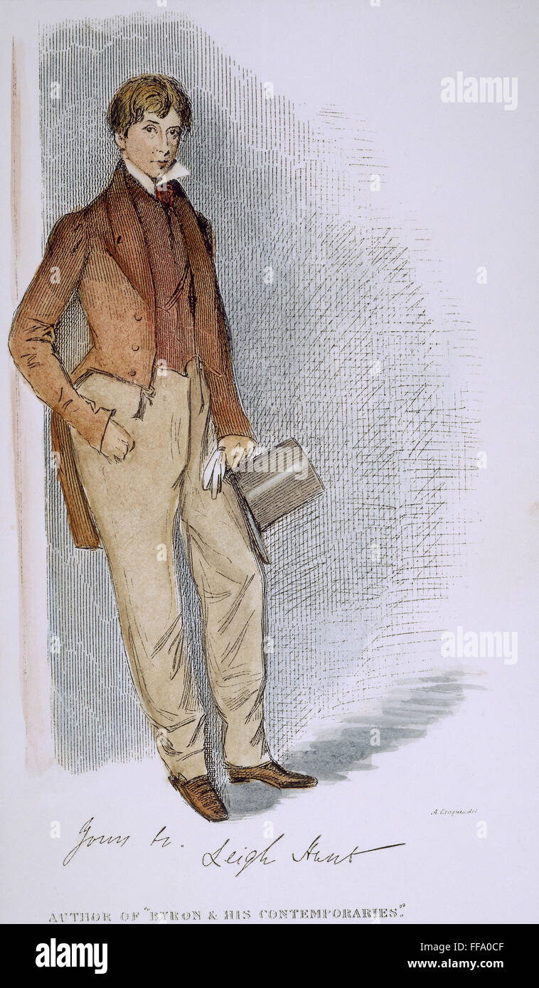 JAMES HUNT (1784-1859). /nJames Henry Leigh Hunt. English essayist and ...