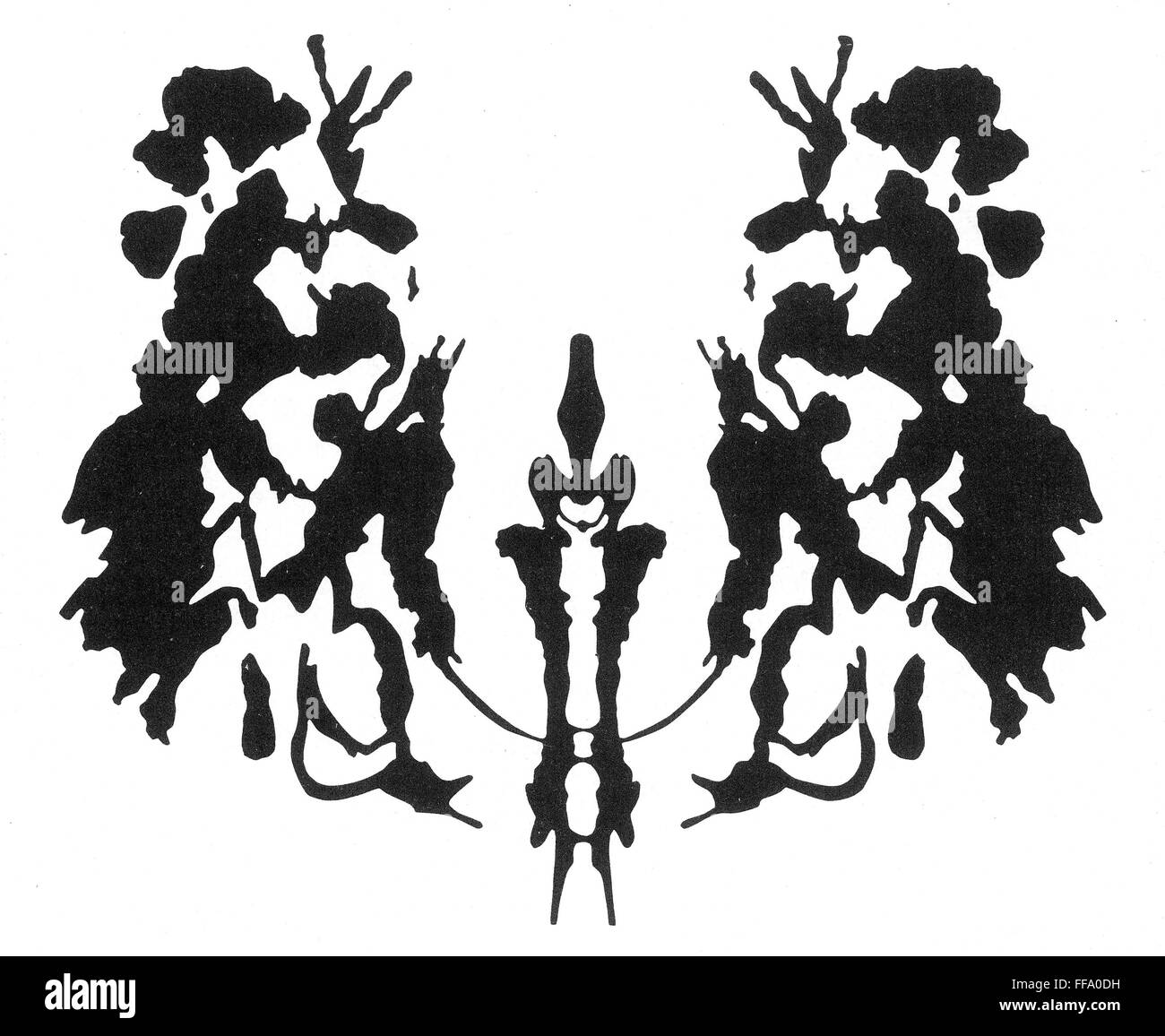 RORSCHACH INKBLOT. /nAn inkblot similar to the ten standard inkblots ...