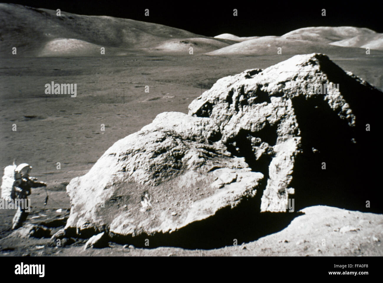 APOLLO 17: BOULDER, 1972. /nAstronaut Harrison H. 'Jack' Schmitt ...