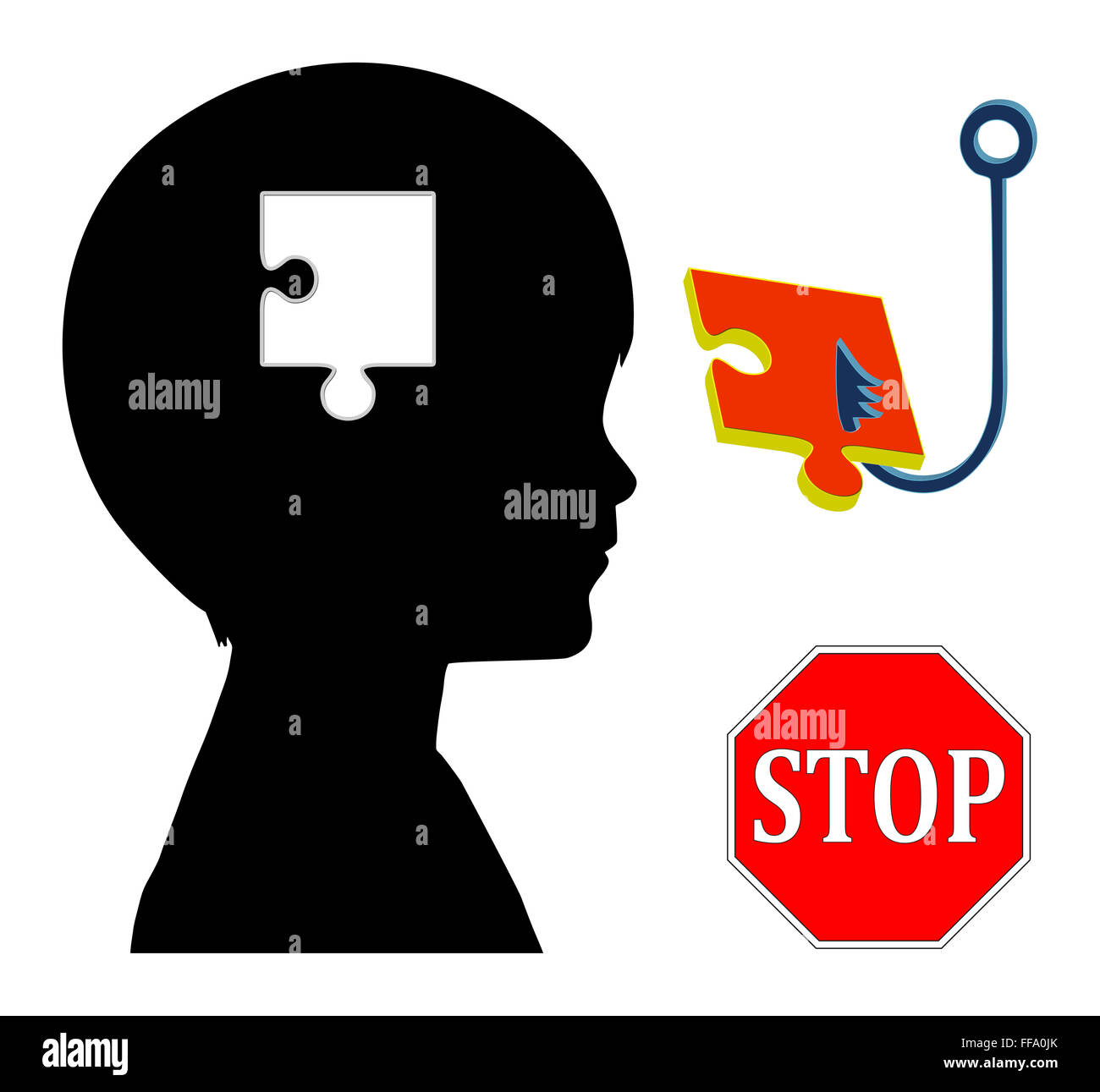 Mind control child Cut Out Stock Images & Pictures - Alamy