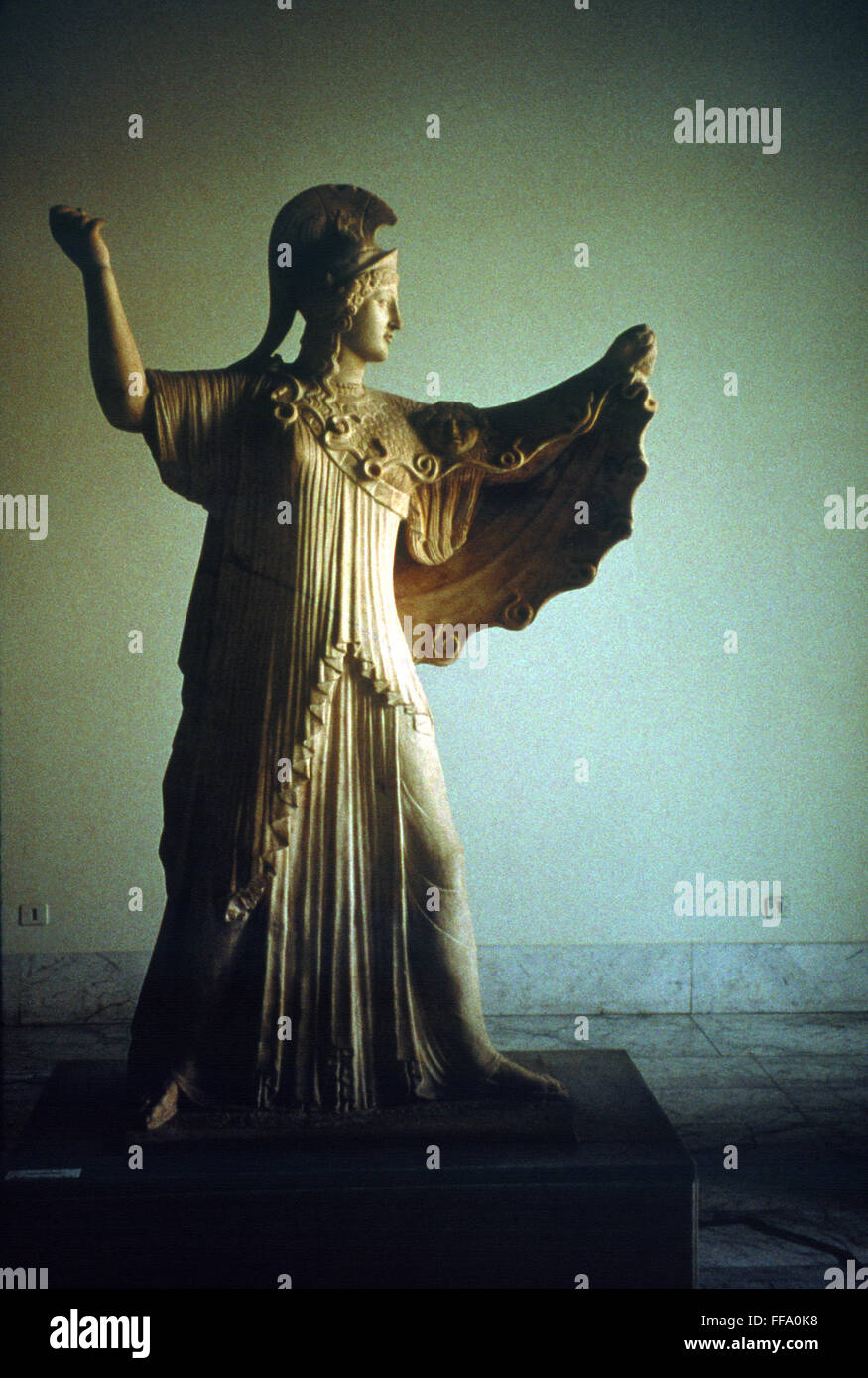 ATHENA PROMACHOS. /nAntique Roman marble statue after the Greek ...