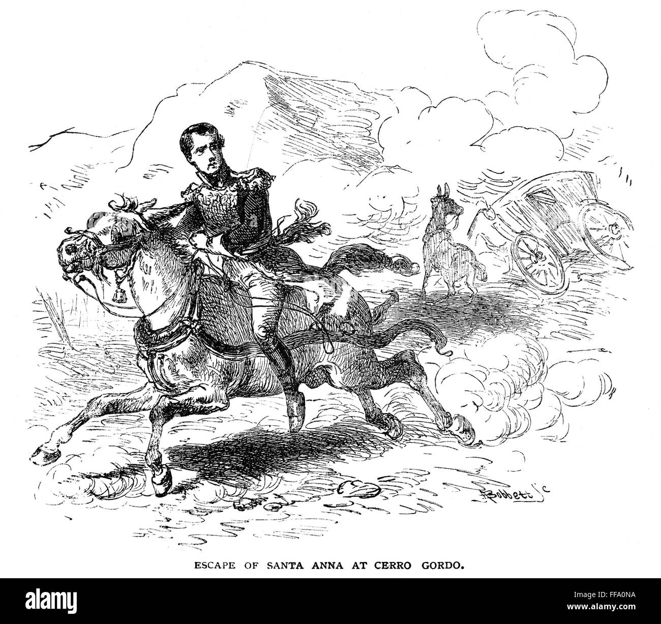 ANTONIO LOPEZ de SANTA ANNA /n(1795c-1876). Mexican general and ...