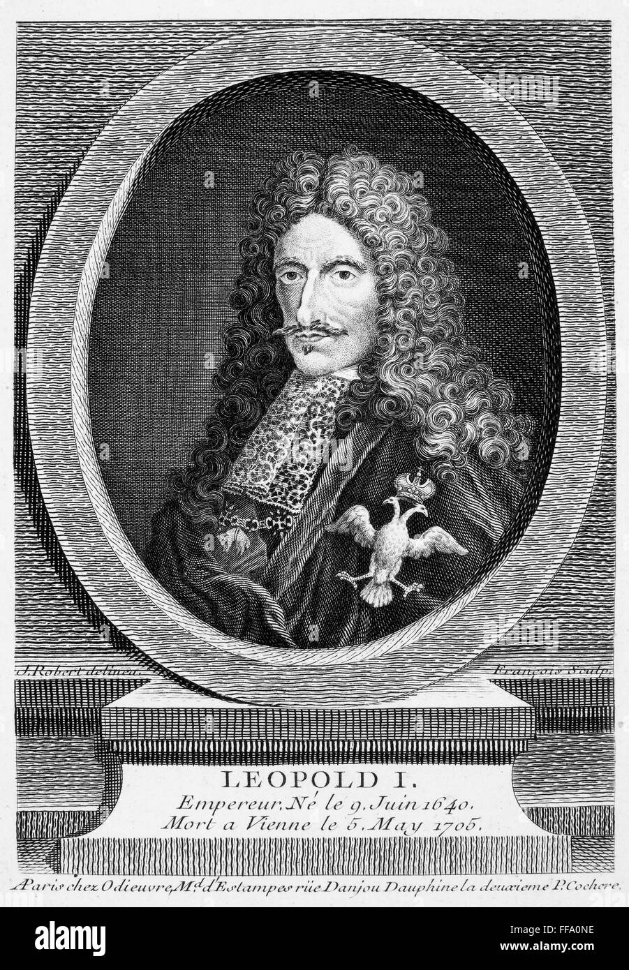 LEOPOLD I (1640-1705). /nHoly Roman Emperor, 1658-1705. Copper ...