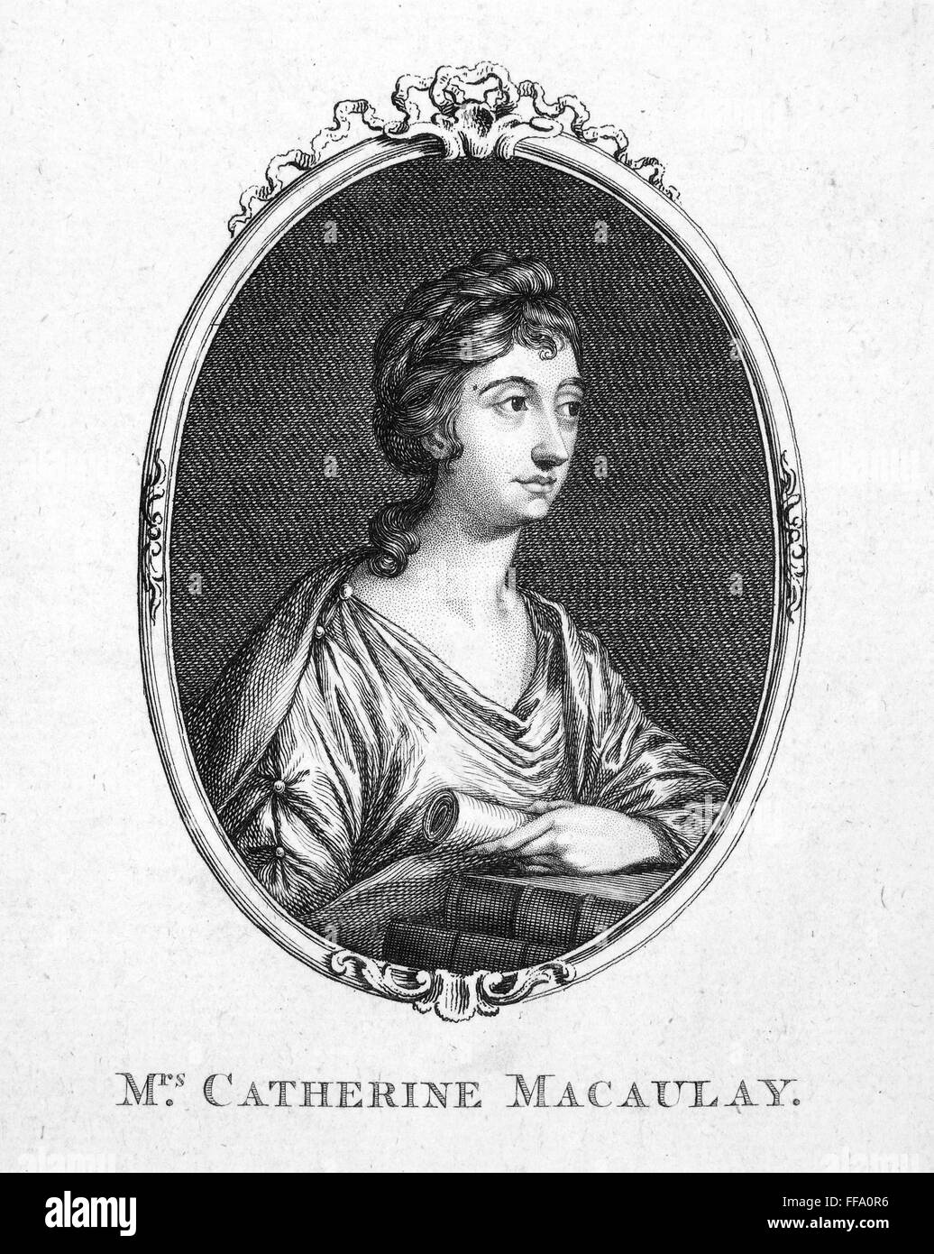 CATHERINE S. MACAULAY /n(1731-1791). English historian. Line and ...