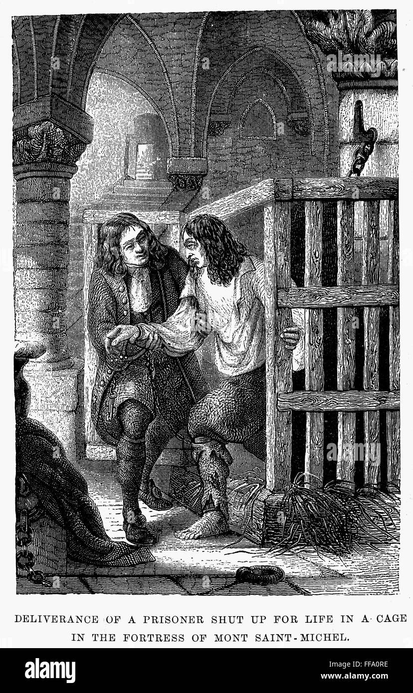 PRISON: CAGE, 17th CENTURY. /nThe freeing of a 17th century prisoner ...