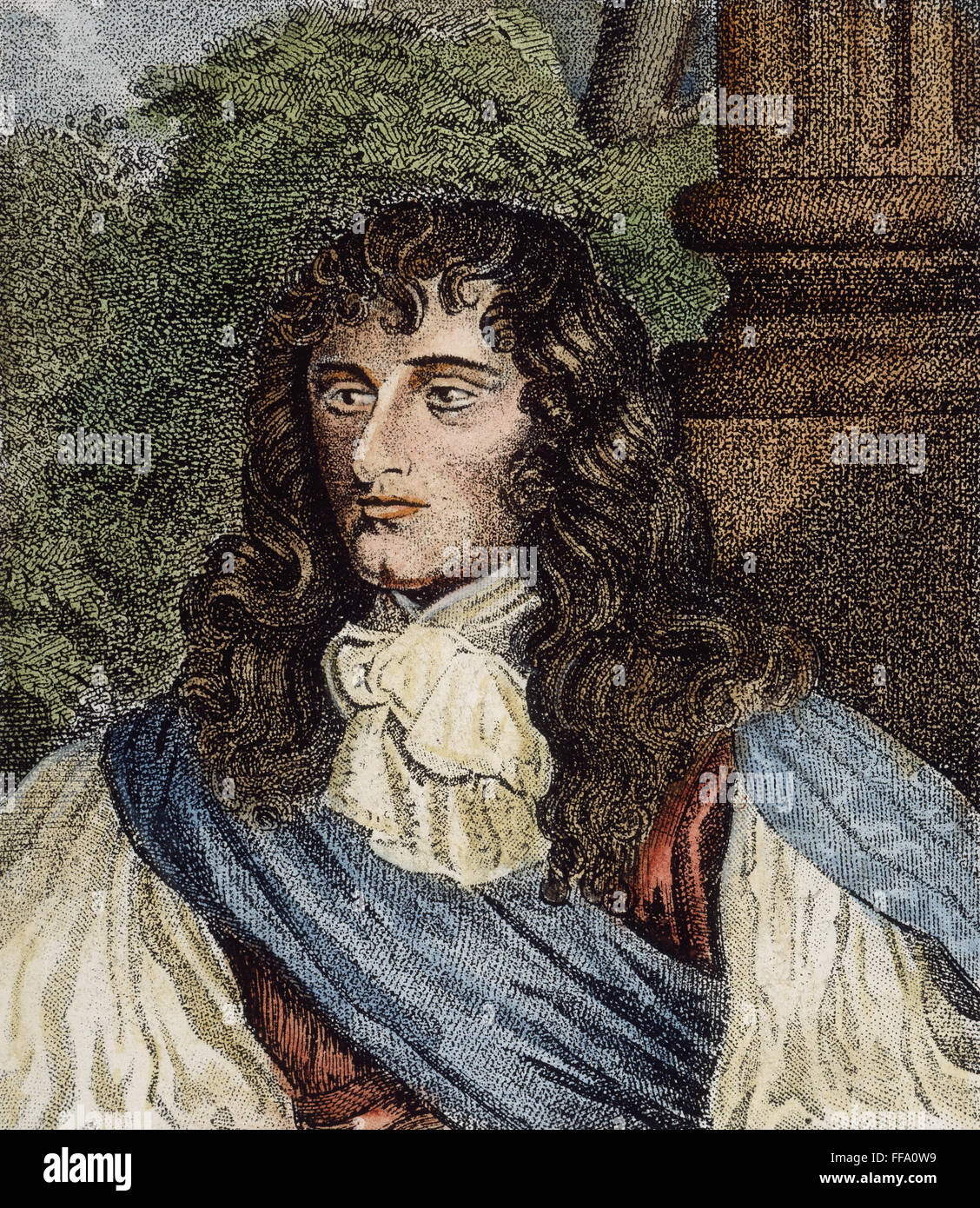 KING JAMES II OF ENGLAND /n(1633-1701) while Duke of York: stipple ...