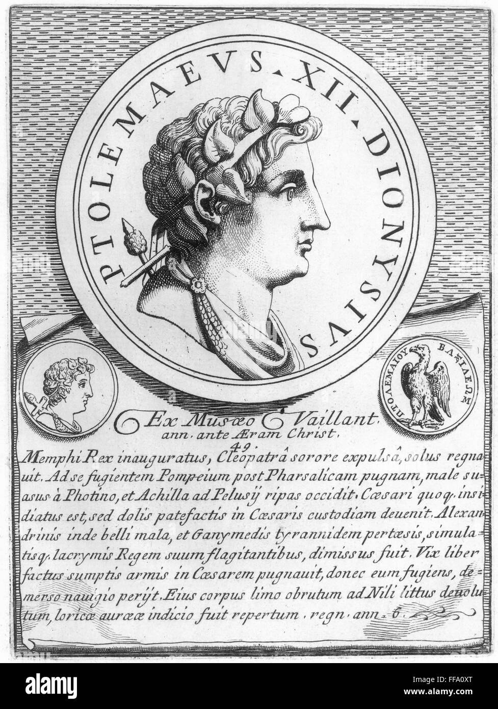 PTOLEMY XIII (63-47 B.C.). /nKing of Egypt, 51-47 B.C. Called Ptolemy ...
