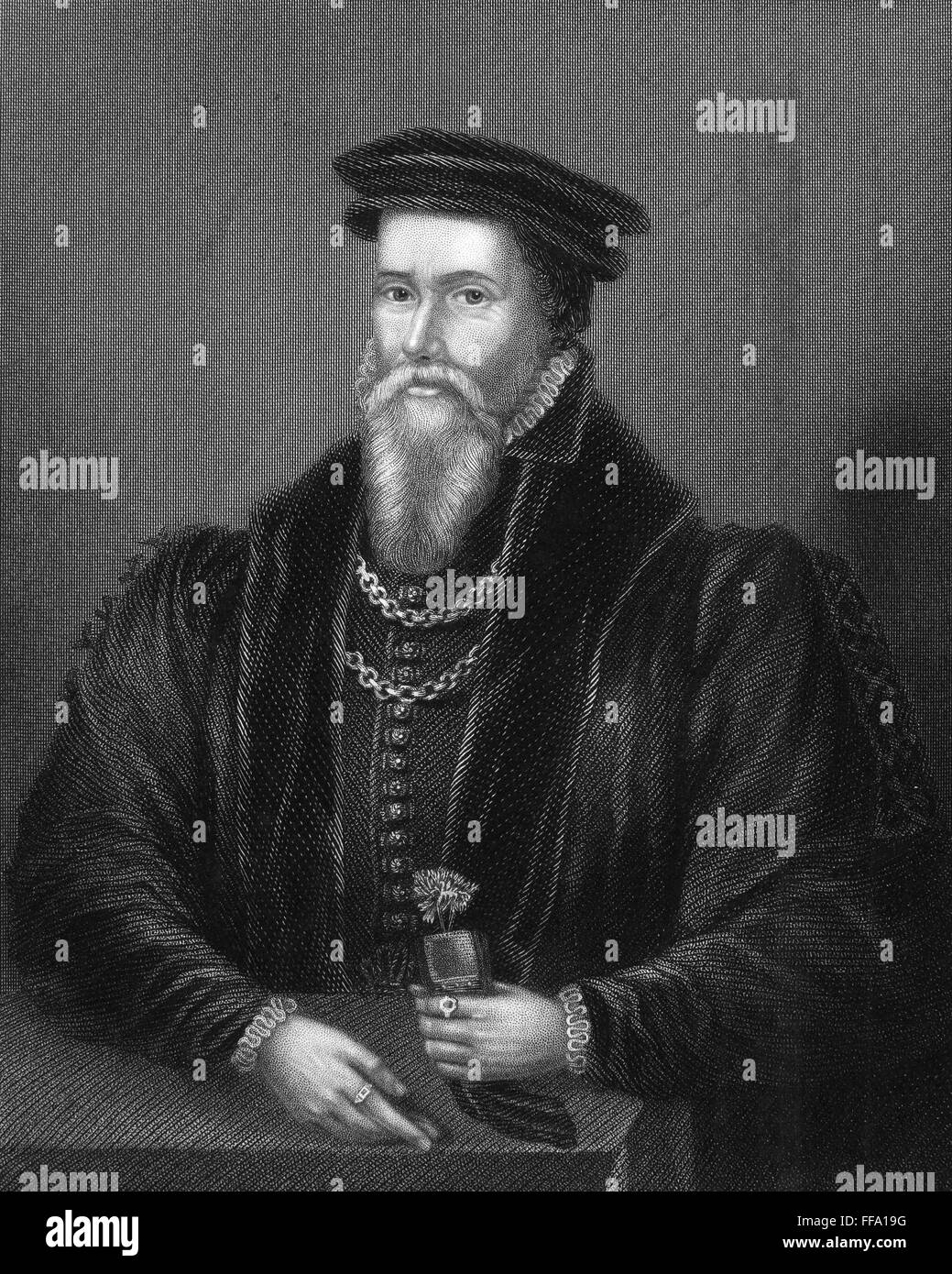 JOHN CAIUS (1510-1573). /nEnglish physician and humanist. Steel ...