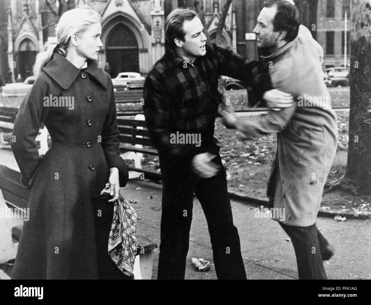 ON THE WATERFRONT, 1954. /nEdie Doyle (Eve Marie Saint) watches Terry ...