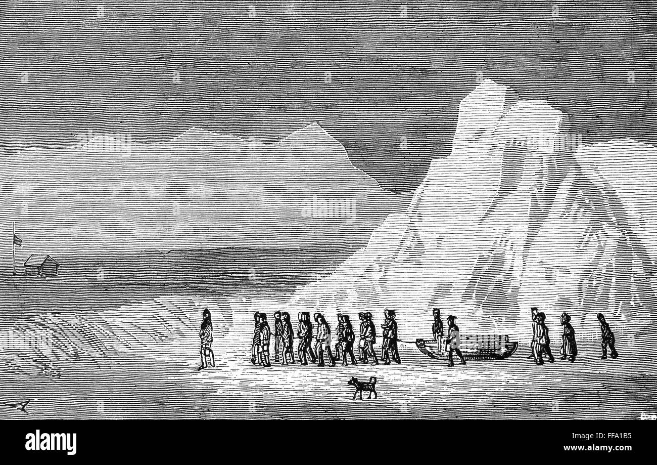 CHARLES FRANCIS HALL /n(1821-1871). American explorer. The burial of ...