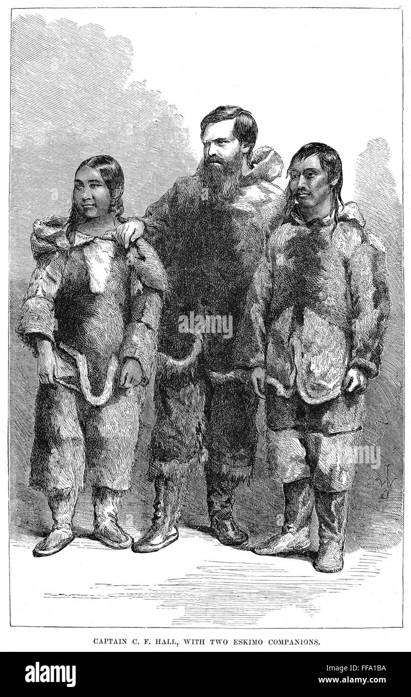 CHARLES FRANCIS HALL /n(1821-1871). American explorer. Captain Hall ...