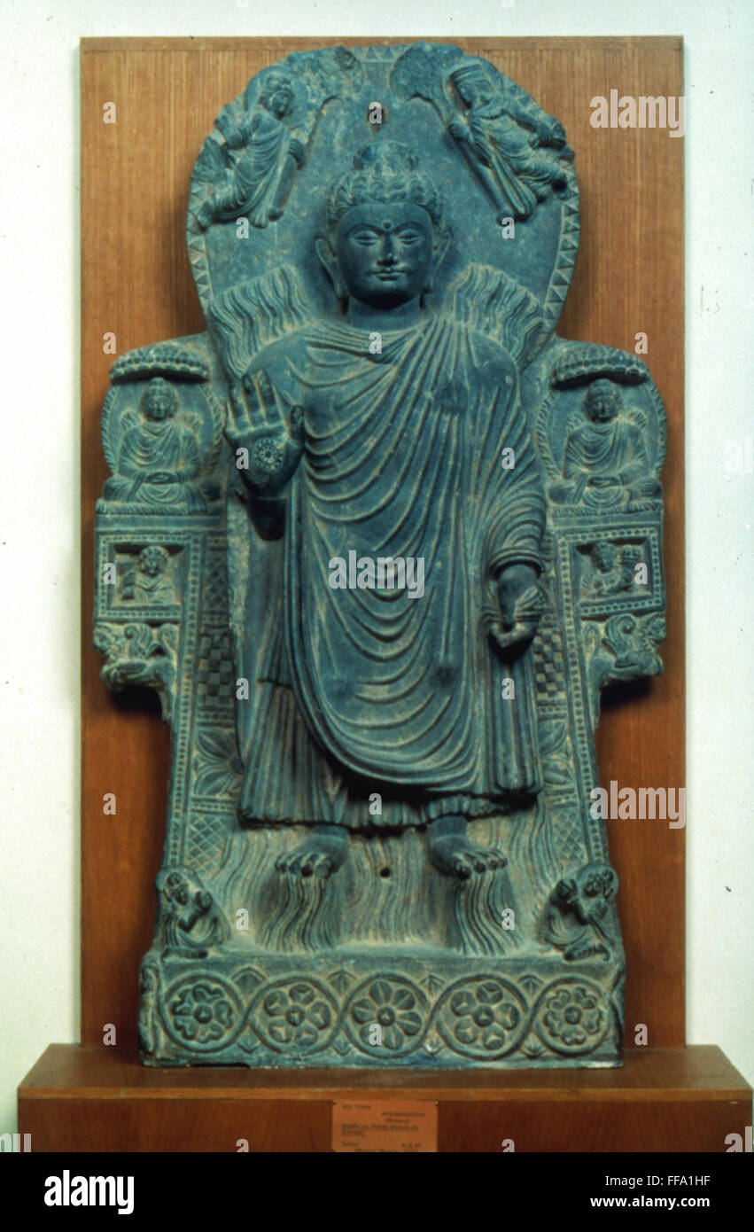 AFGHANISTAN: BUDDHA. /nBuddha of the "great miracle at Sravasti ...