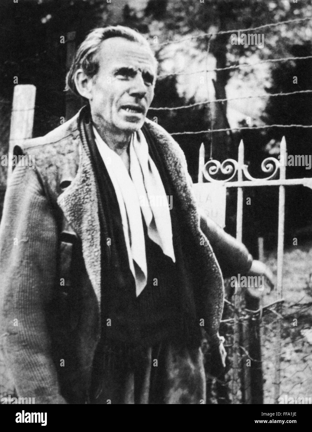 LOUIS CELINE (1894-1961). /nFrench novelist and essayist Stock Photo ...